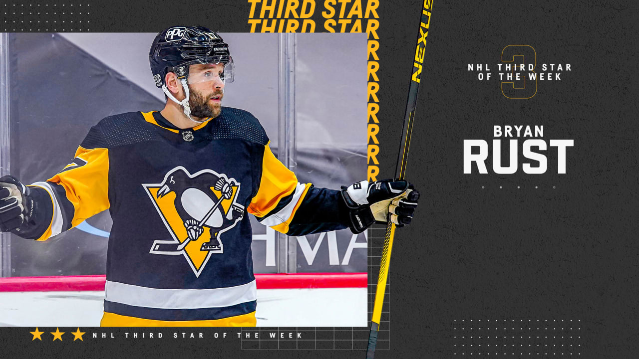 Bryan Rust Named NHL Third Star of the Week | Pittsburgh Penguins