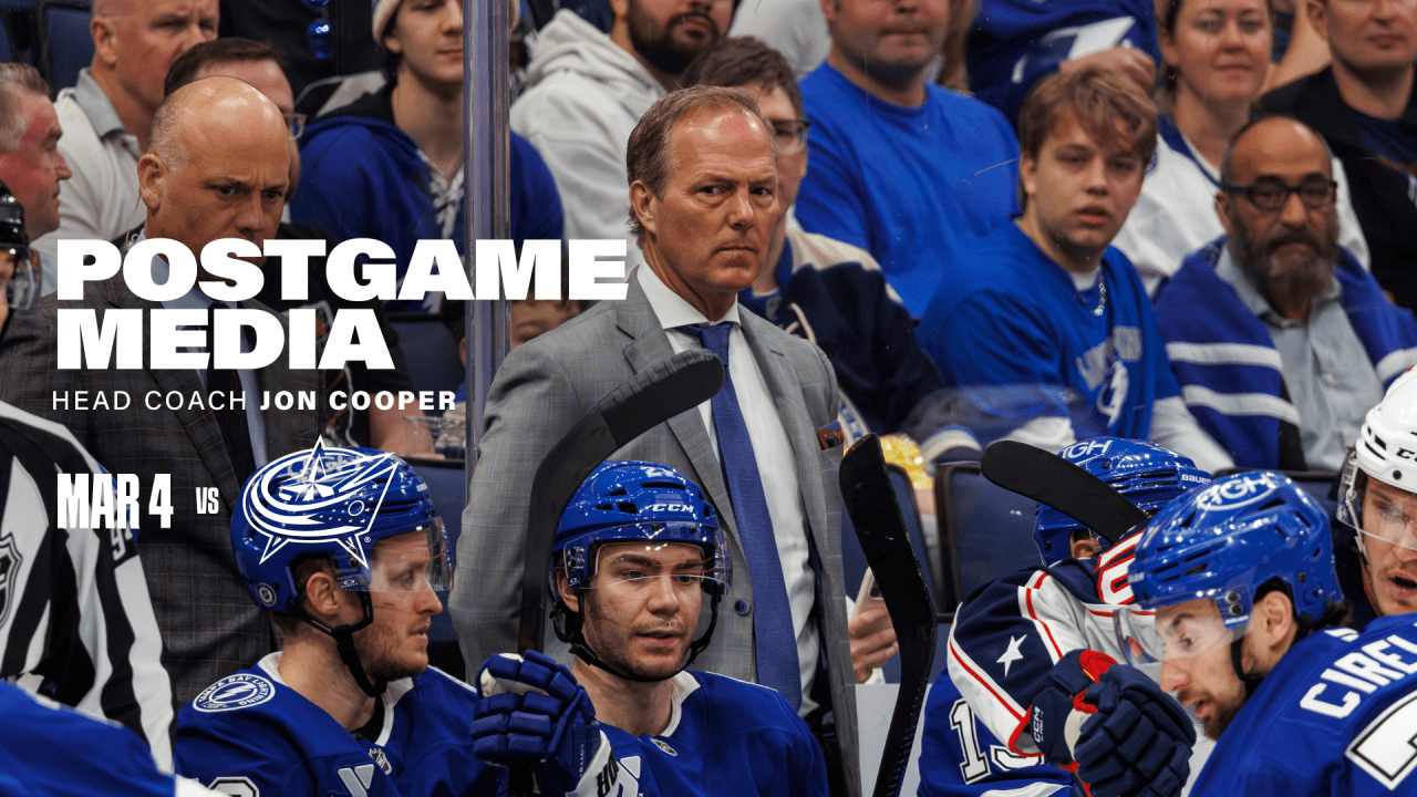 Jon Cooper | Postgame vs Columbus Blue Jackets | Tampa Bay Lightning
