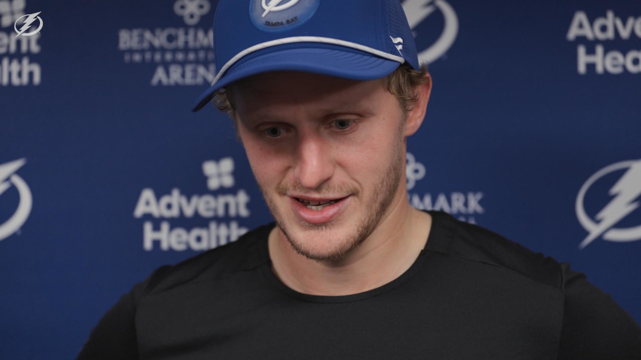 Jake Guentzel | Postgame vs Chicago Blackhawks | Tampa Bay Lightning