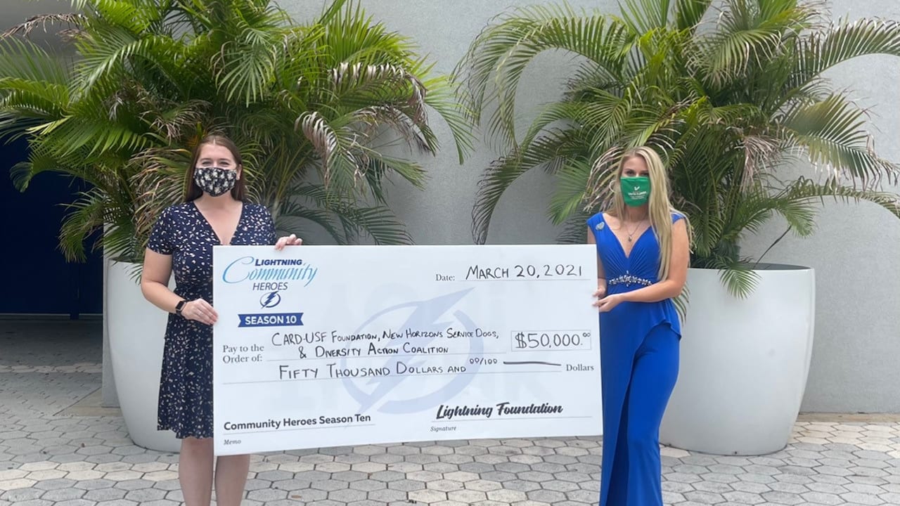 Rachel Barcellona honored as Lightning Community Hero | Tampa Bay Lightning