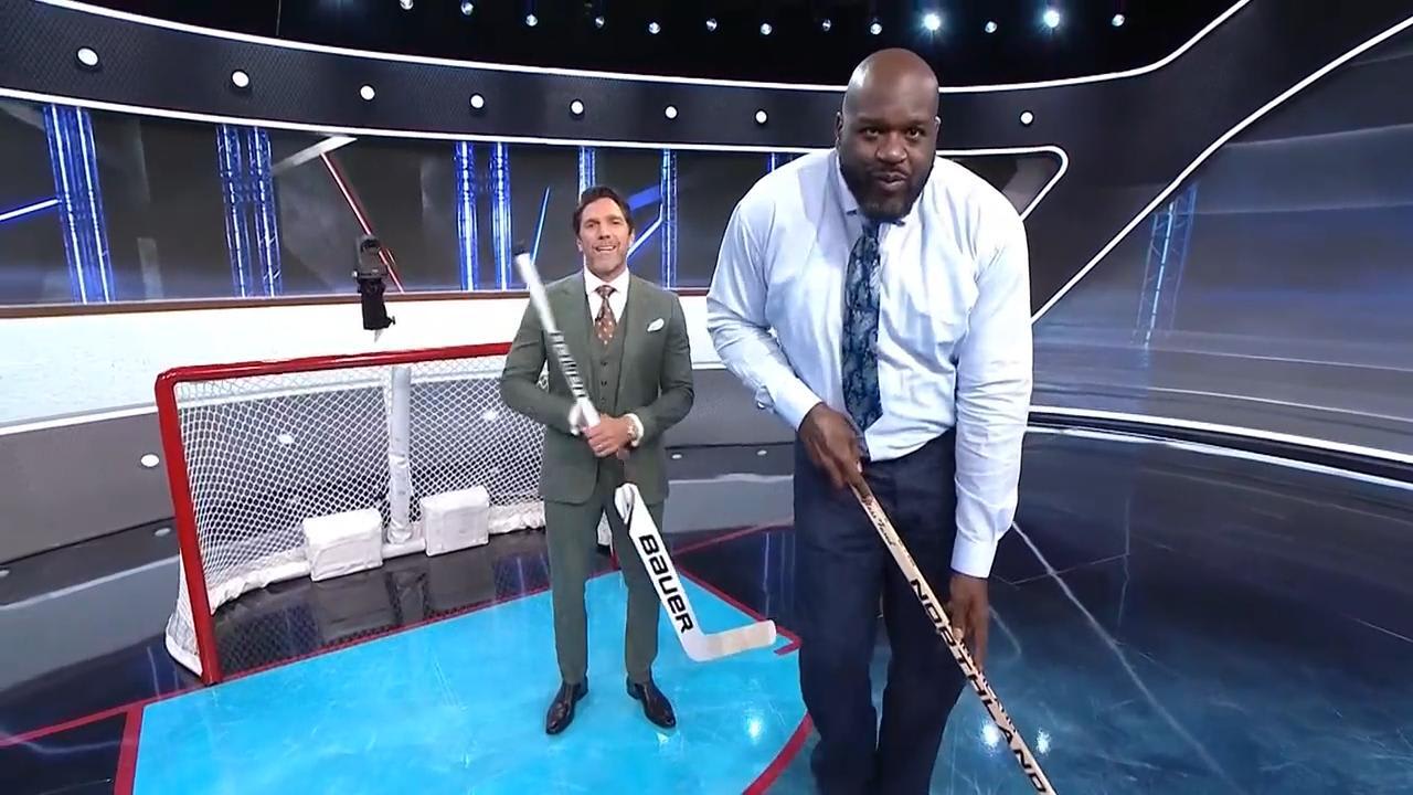 O'Neal stops by 'NHL on TNT' studio to clown around as 'Shaq Hyman ...