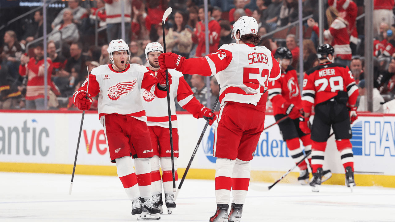 Seider gets 3 points, Red Wings shut out Devils | NHL.com