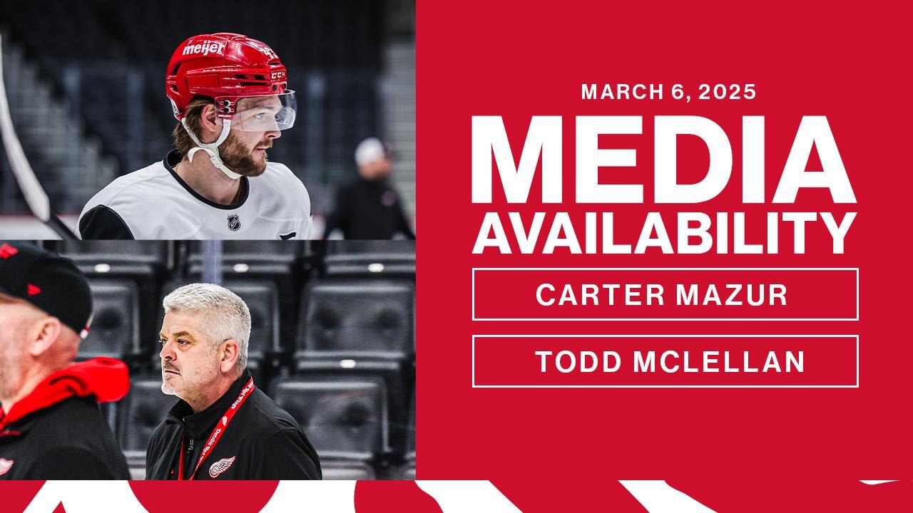 Carter Mazur & Todd McLellan Media | Detroit Red Wings