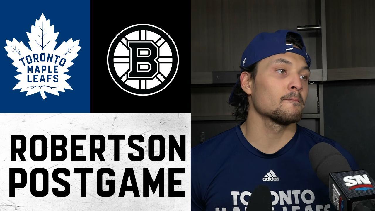 Nick Robertson | Post Game | Toronto Maple Leafs