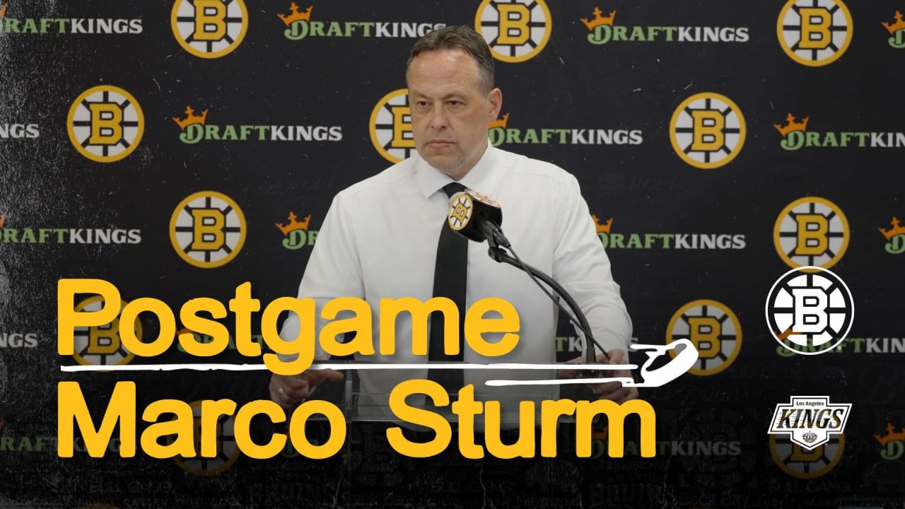 Press Room: Marco Sturm | Boston Bruins