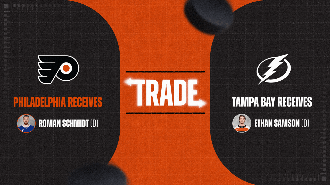 Flyers acquire Roman Schmidt from Tampa Bay in exchange for Ethan ...