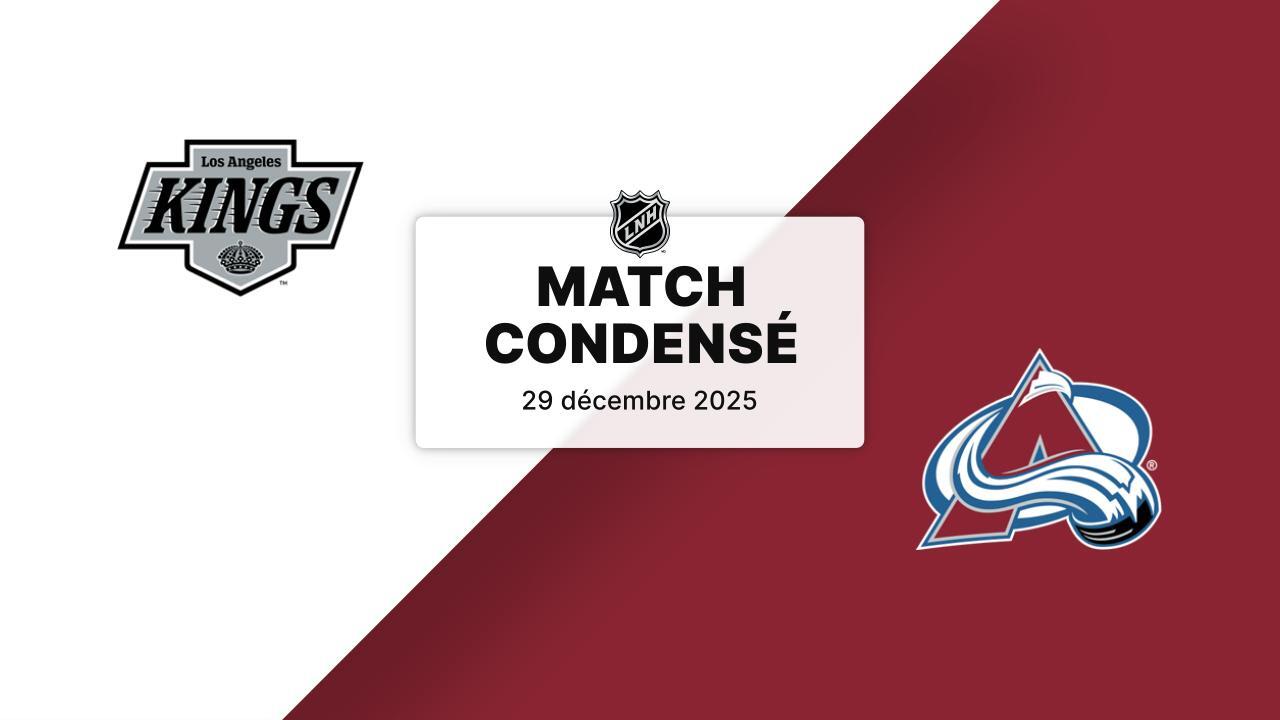 Match condensé : LAK @ COL 29/12/2025 | LNH.com