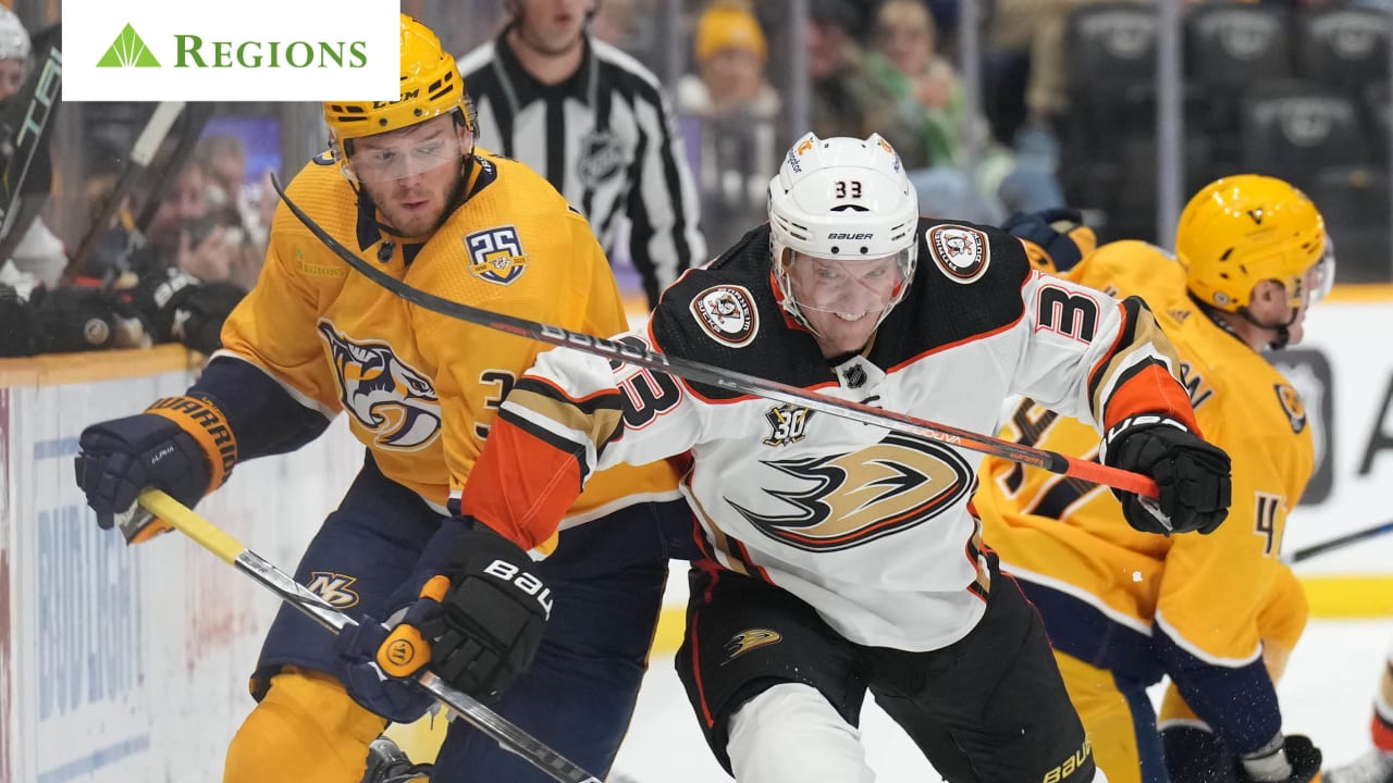 Forsberg, Josi Score for Preds in 3-2 Loss to Ducks | Nashville Predators
