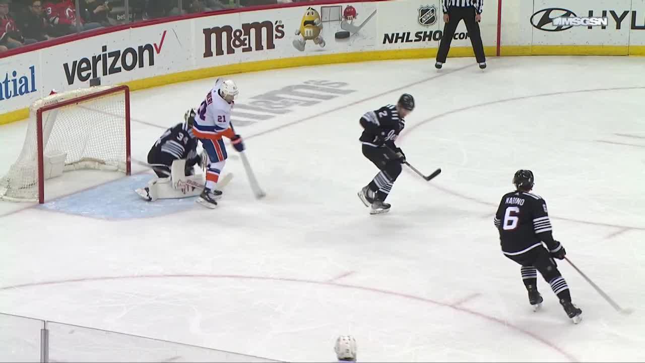 NYI@NJD: Palmieri scores goal against Jake Allen | New York Islanders