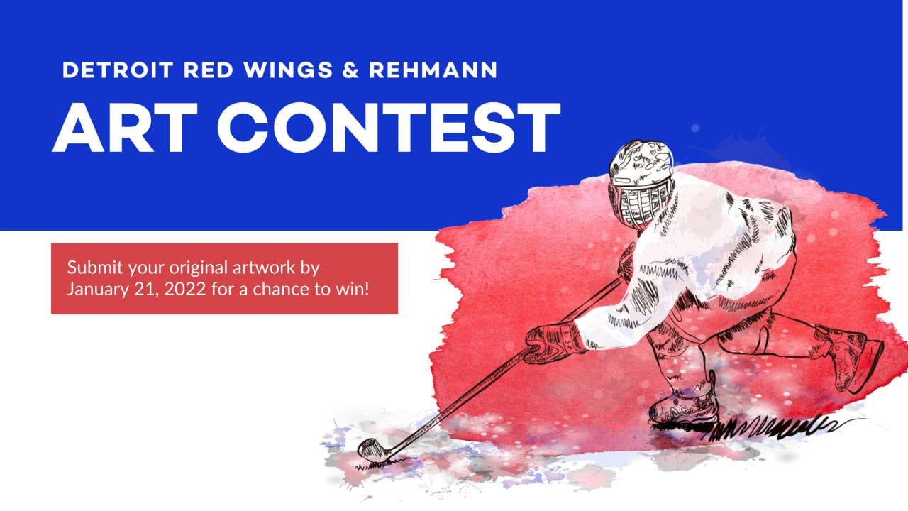 Rehmann Launches Paint By Red Wings Numbers Art Contest | Detroit Red Wings