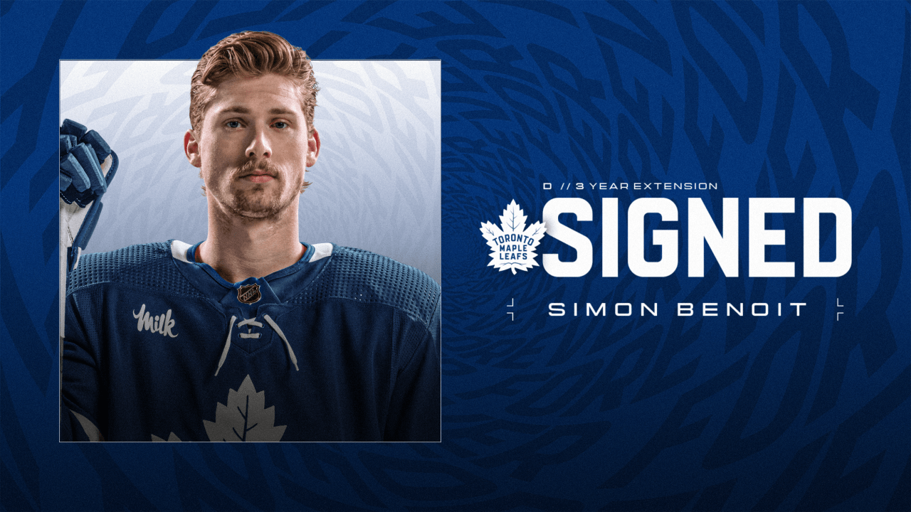 Maple Leafs Sign Defenceman Simon Benoit To Three-year Extension ...