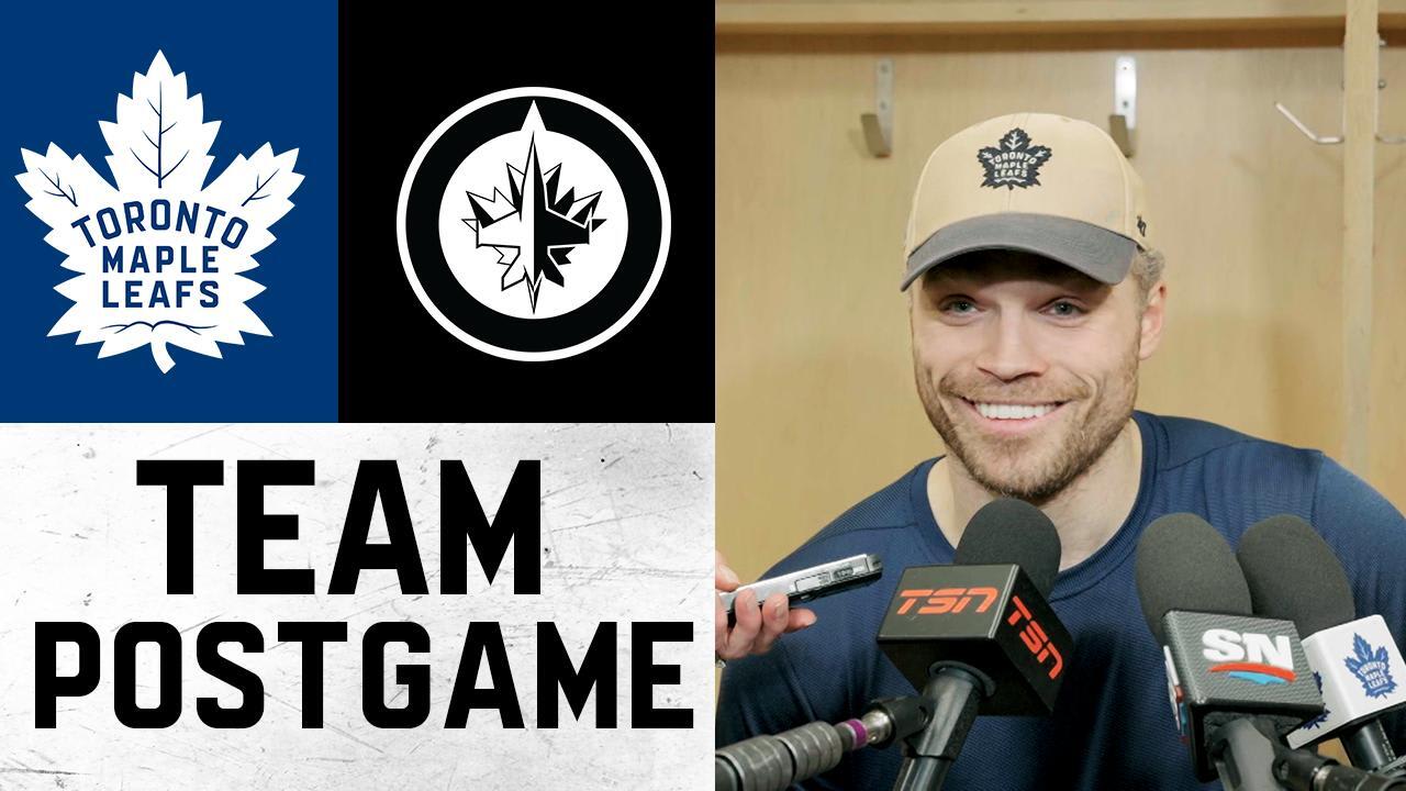 Maple Leafs Full Media Availability | Post Game at Winnipeg Jets ...