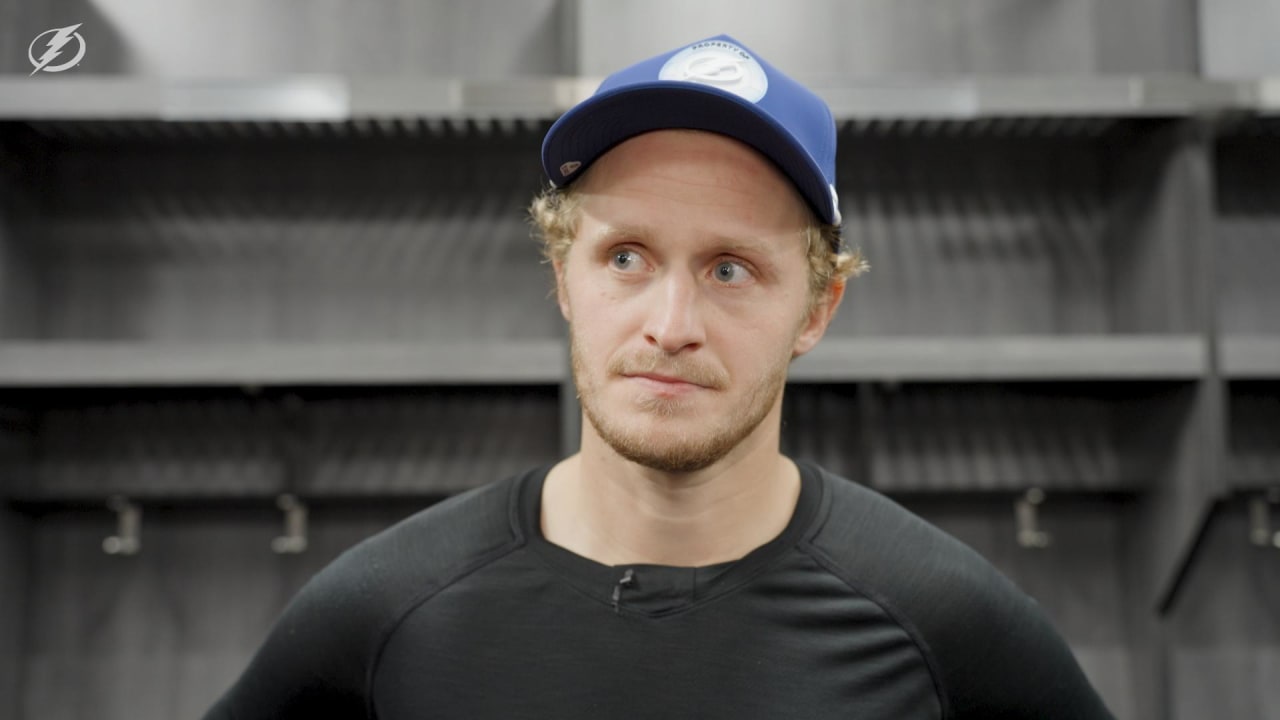 Jake Guentzel | Postgame at Utah Mammoth | Tampa Bay Lightning
