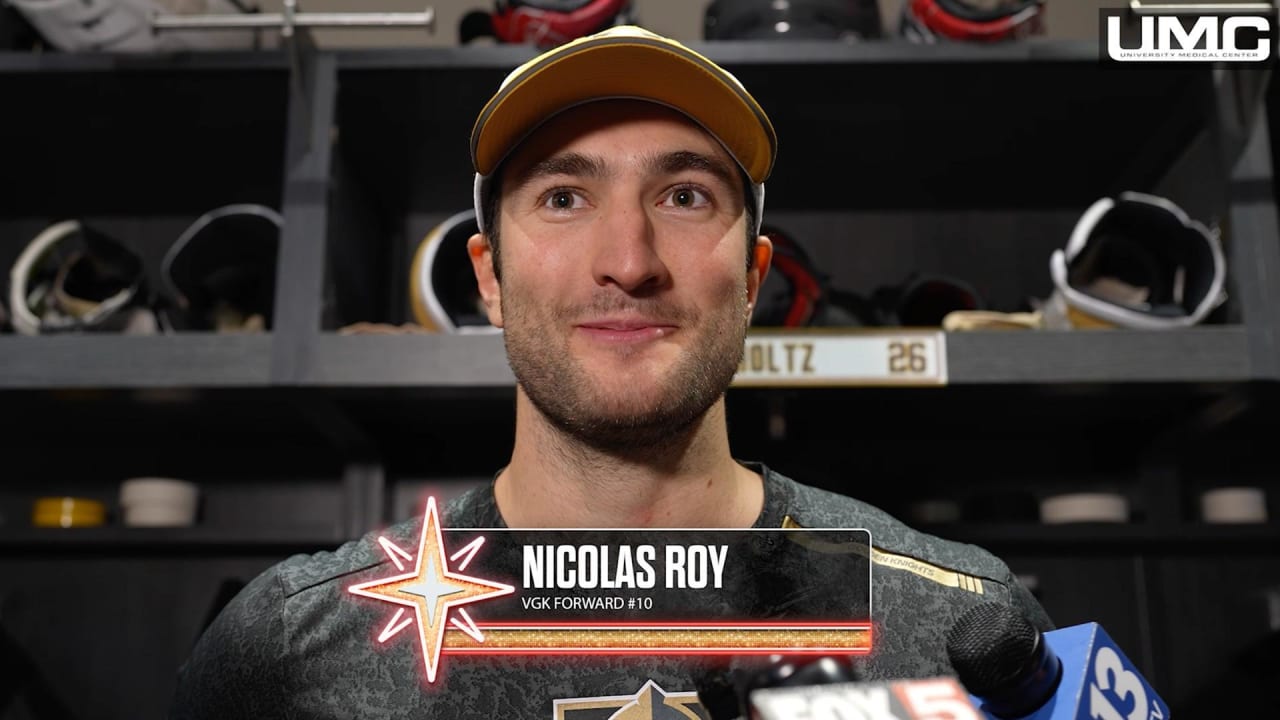 Nicolas Roy Postgame 10/28 | Vegas Golden Knights