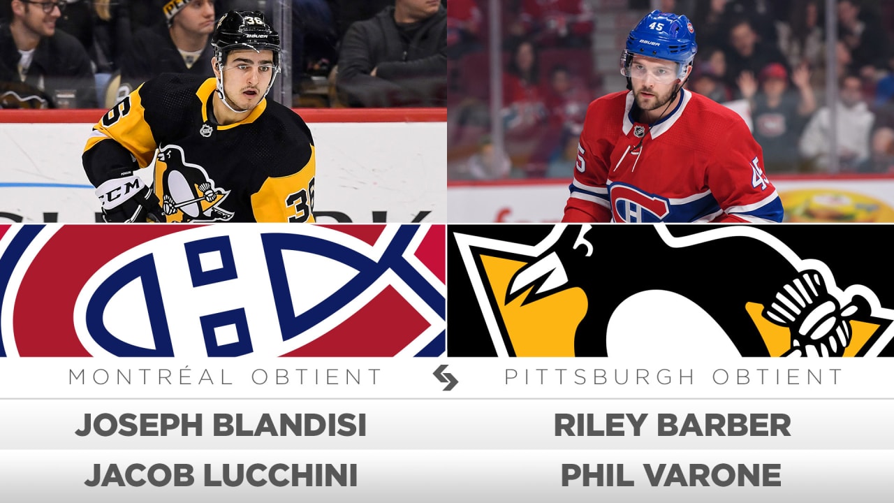 Les Canadiens ont acquis Joseph Blandisi et Jacob Lucchini de ...