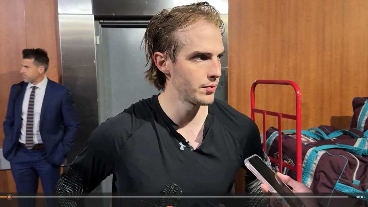 Troy Terry Postgame 4/13/24 | Anaheim Ducks