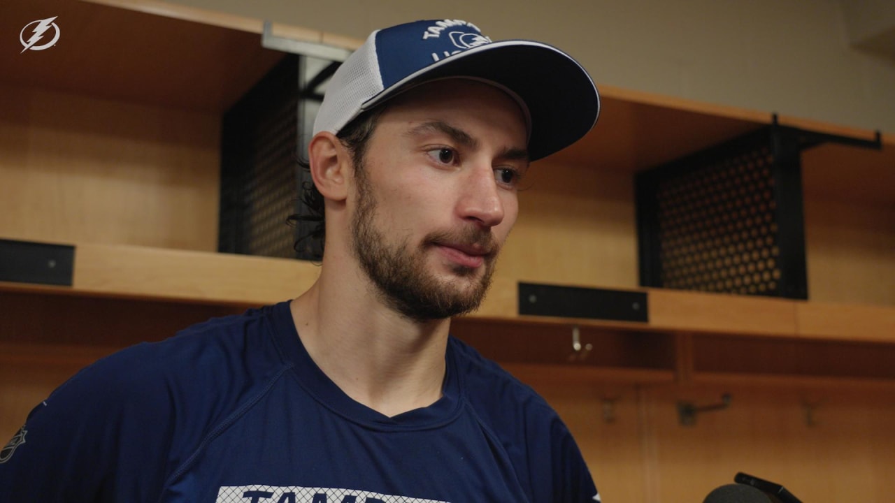 Anthony Cirelli | Postgame at Pittsburgh Penguins | Tampa Bay Lightning