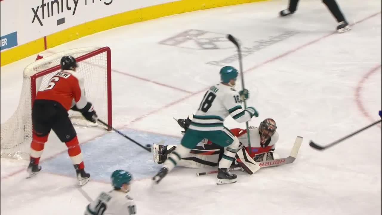 Filip Zadina With A Powerplay Goal Vs Philadelphia Flyers San Jose