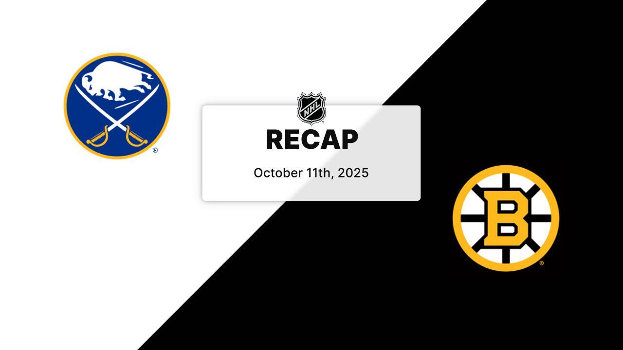 BUF at BOS | Recap | Boston Bruins
