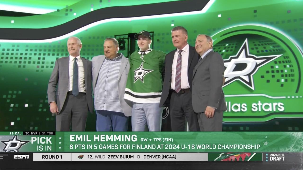 Hemming drafted No. 29 by Stars | NHL.com