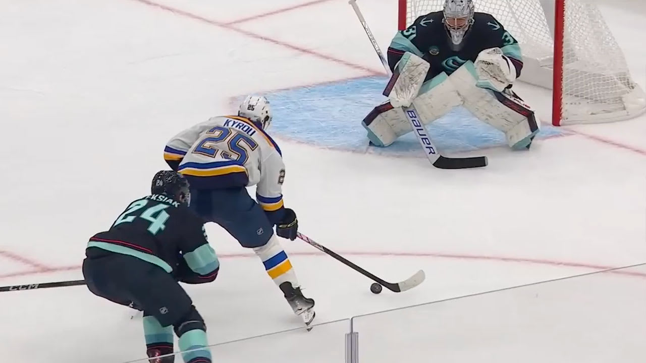 STL@SEA: Jordan Kyrou scores first goal of season | St. Louis Blues