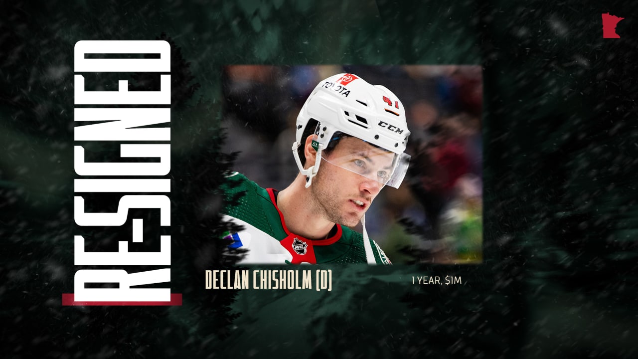 Minnesota Wild Re-Signs Defenseman Declan Chisholm and forward Adam ...