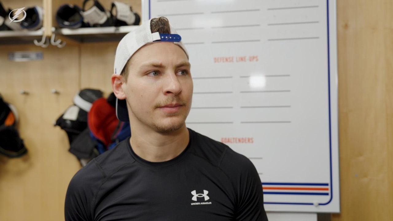 Yanni Gourde | Pregame at New York Rangers | Tampa Bay Lightning