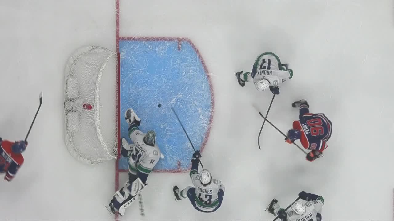 Arturs Silovs with a Spectacular Goalie Save from Edmonton Oilers vs ...