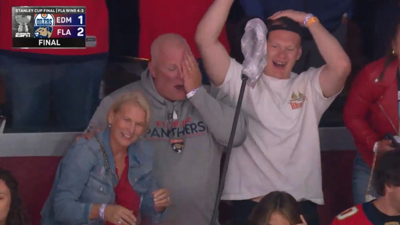 Tkachuk family brought to tears after Panthers Stanley Cup victory ...
