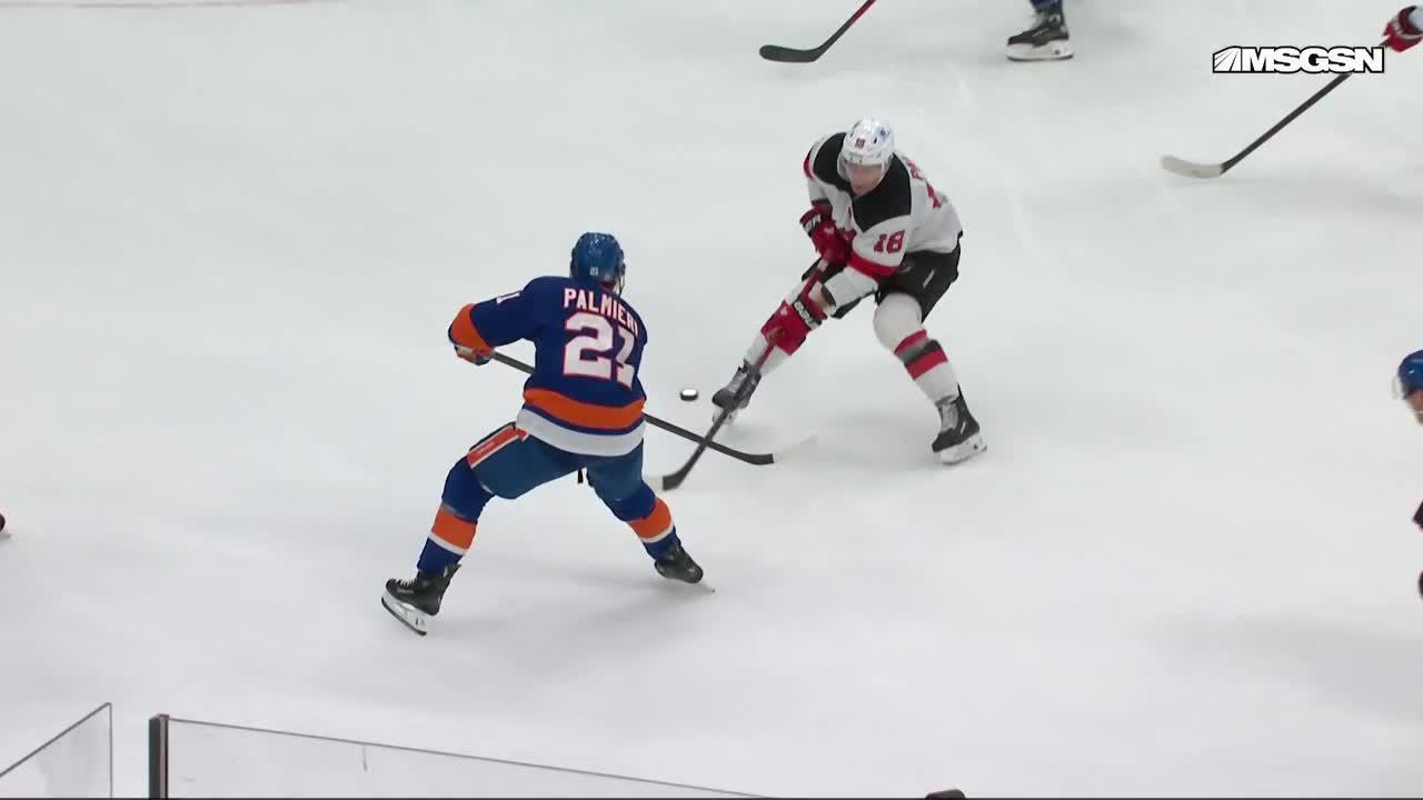 NJD@NYI: Nelson scores goal against Jacob Markstrom | New York Islanders