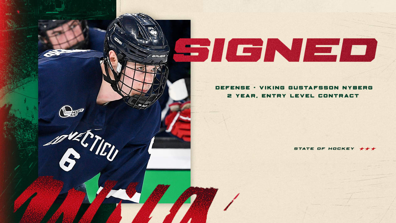 Minnesota Wild Signs Defenseman Viking Gustafsson Nyberg to Entry-Level ...