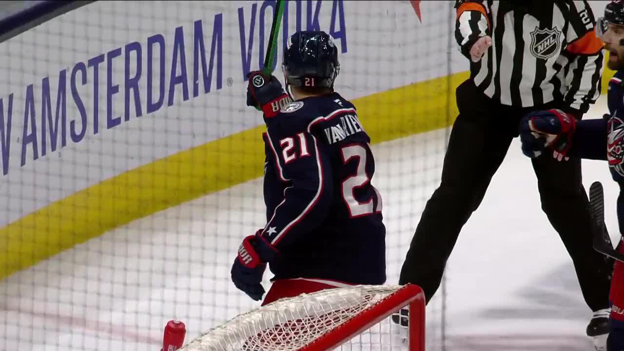 DET@CBJ: Fantilli scores goal against Cam Talbot | Columbus Blue Jackets