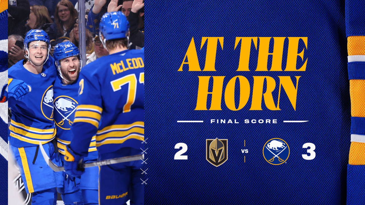 At the Horn | Sabres 3 - Golden Knights 2 | Buffalo Sabres