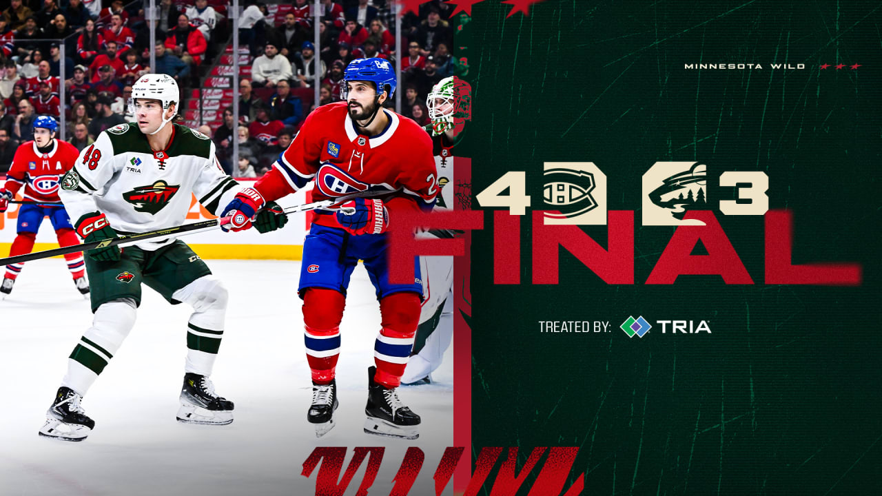 Game Recap: Canadiens 4, Wild 3 | Minnesota Wild