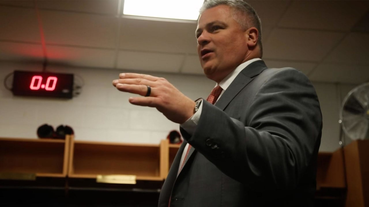 Keefe Victory Speech in Florida | BTS | New Jersey Devils