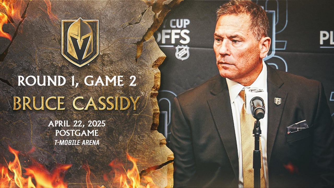 Round 1, Game 2 | Bruce Cassidy Postgame | Vegas Golden Knights