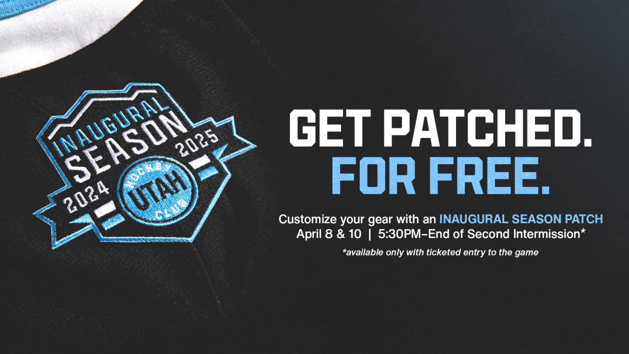 Utah Inaugural Season Patch Available at Final Home Games | Utah Mammoth