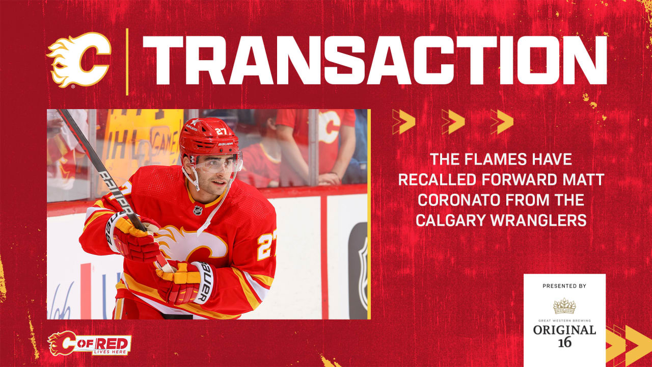 Flames Recall Matt Coronato | Calgary Flames
