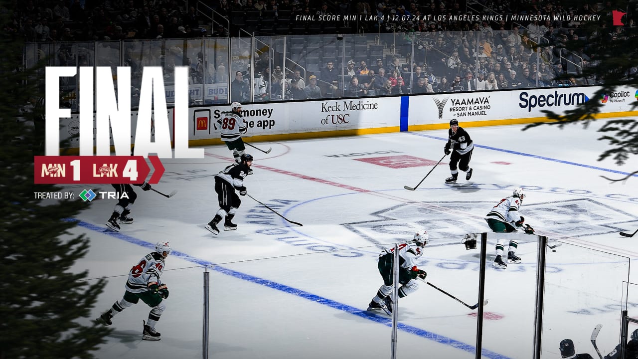 Game Recap: Kings 4, Wild 1 | Minnesota Wild