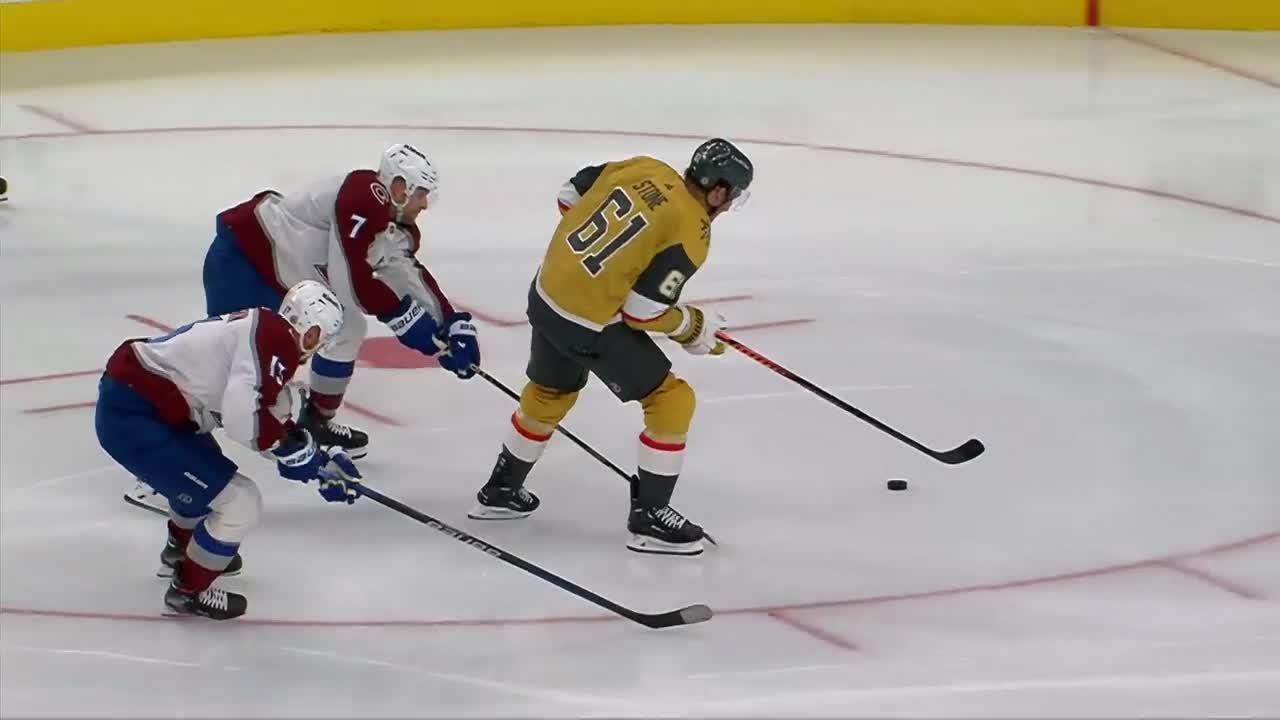 COL@VGK: Stone scores goal against Avalanche | Vegas Golden Knights