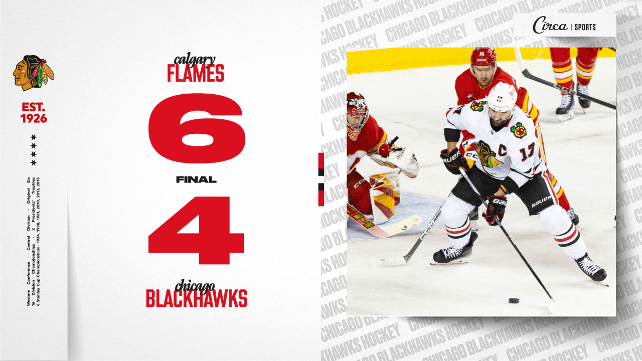 RECAP: Blackhawks Fall to Flames Despite Late-Game Push | Chicago ...