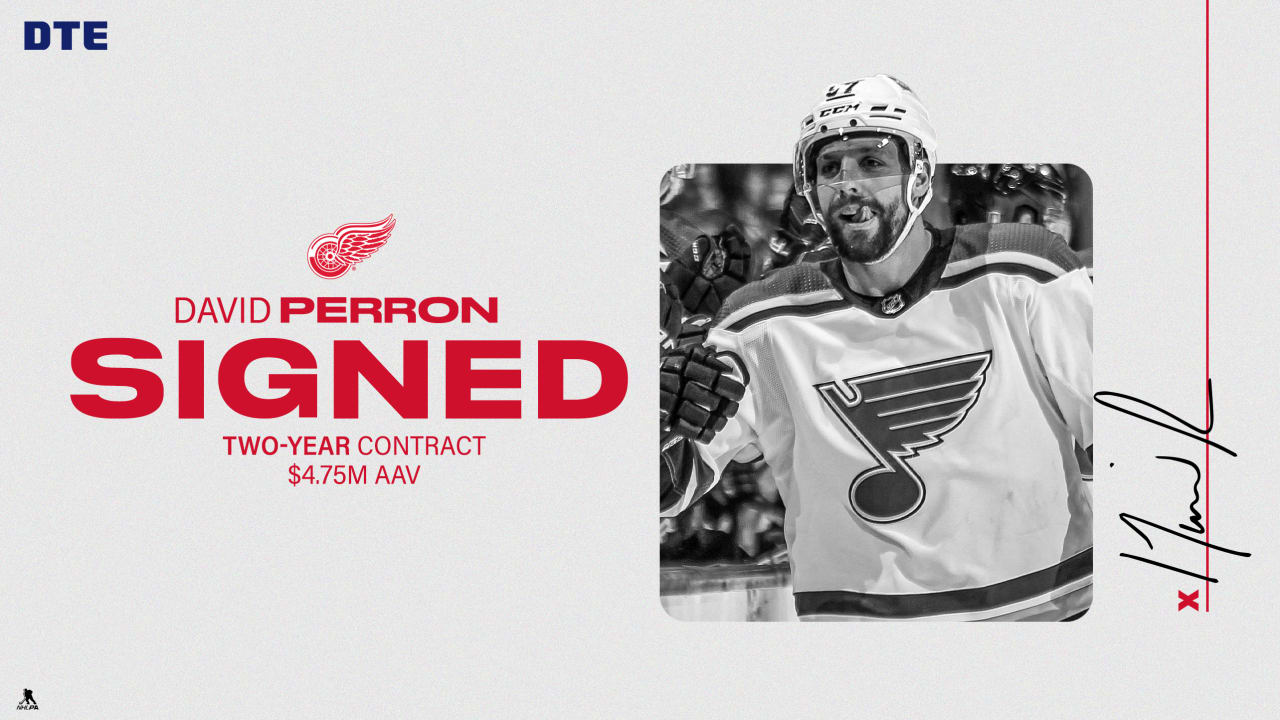 Red Wings sign David Perron to two-year contract | Detroit Red Wings