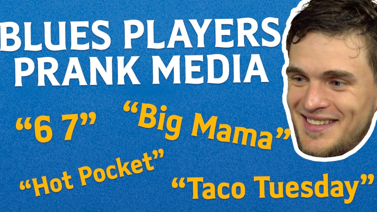 Players prank media during interviews | St. Louis Blues