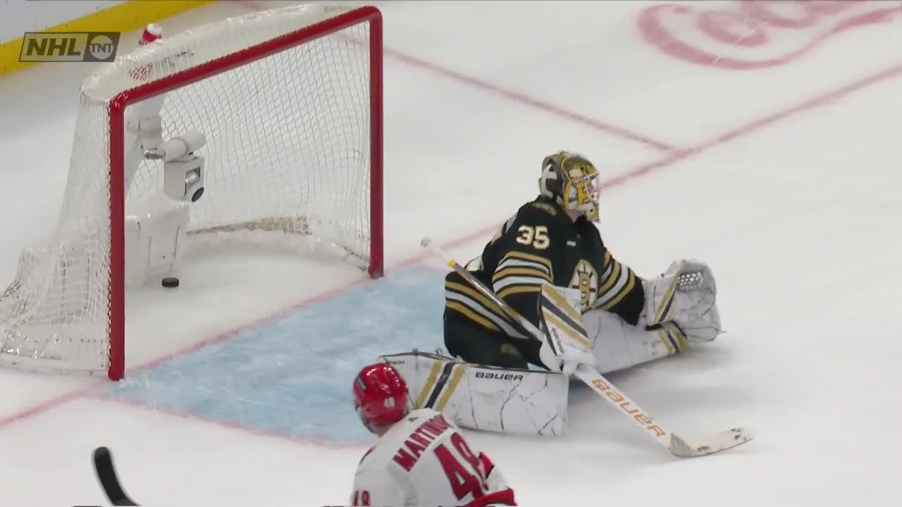 CAR@BOS: Martinook scores goal against Linus Ullmark | Carolina Hurricanes