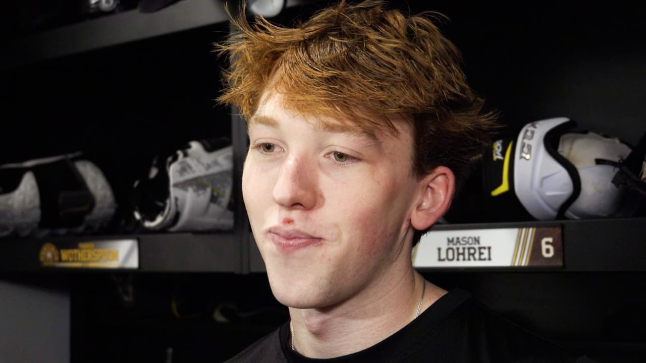 Locker Room Raw: Mason Lohrei | Boston Bruins