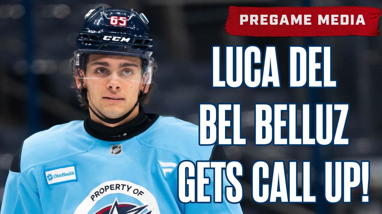 Luca Gets the Call Up From Cleveland! | Pregame Media | Columbus Blue ...