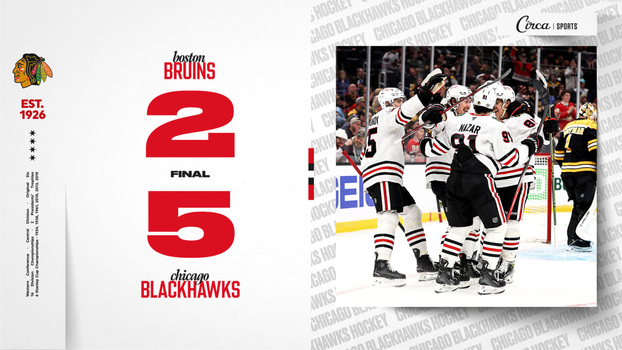 RECAP: Blackhawks Pull Away with Big Third Period in Boston | Chicago ...