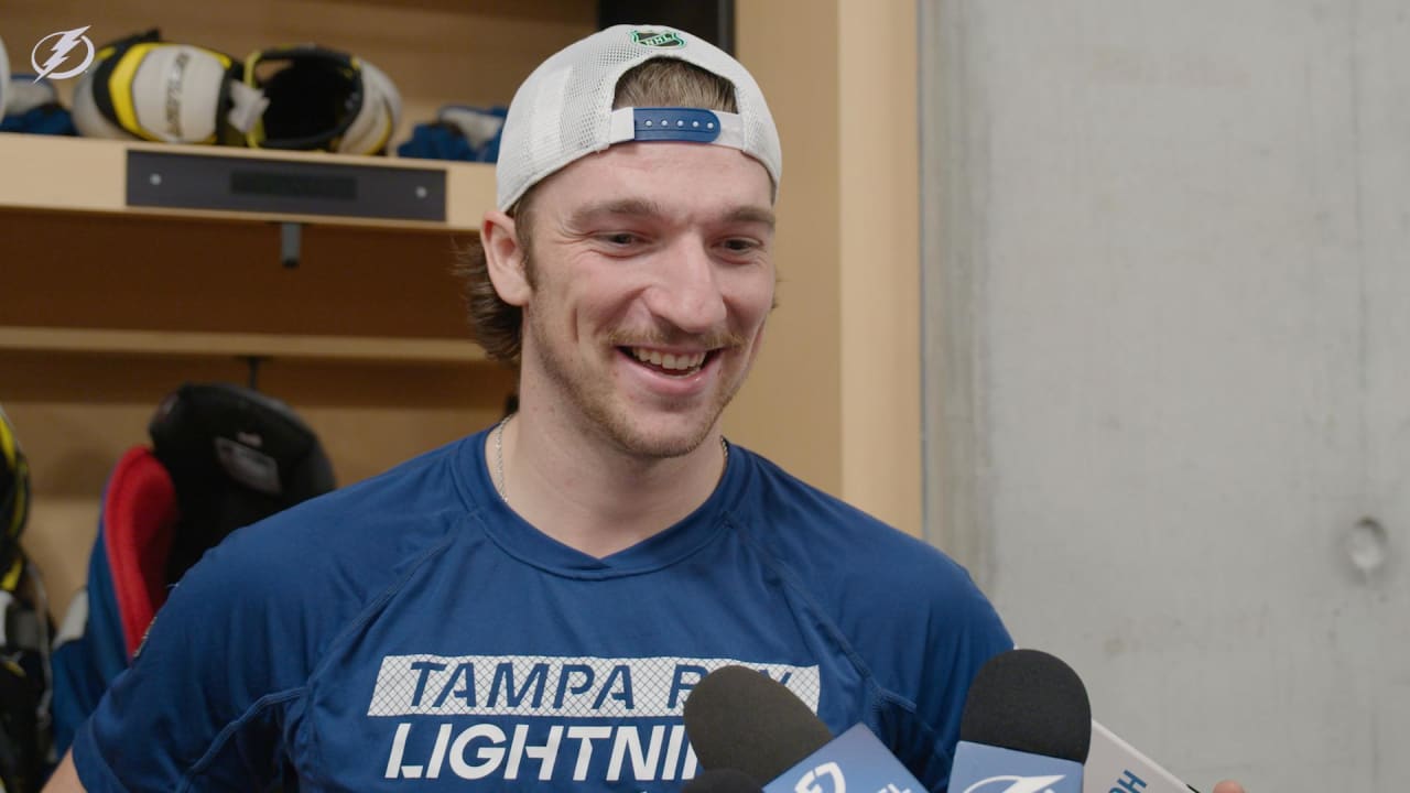 Declan Carlile on first Career NHL Goal | Tampa Bay Lightning