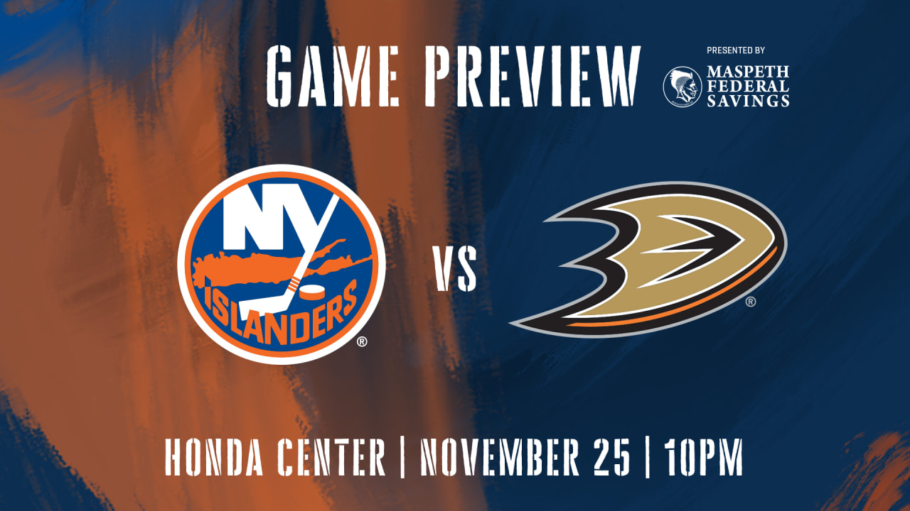 Game Preview: Islanders at Ducks | New York Islanders