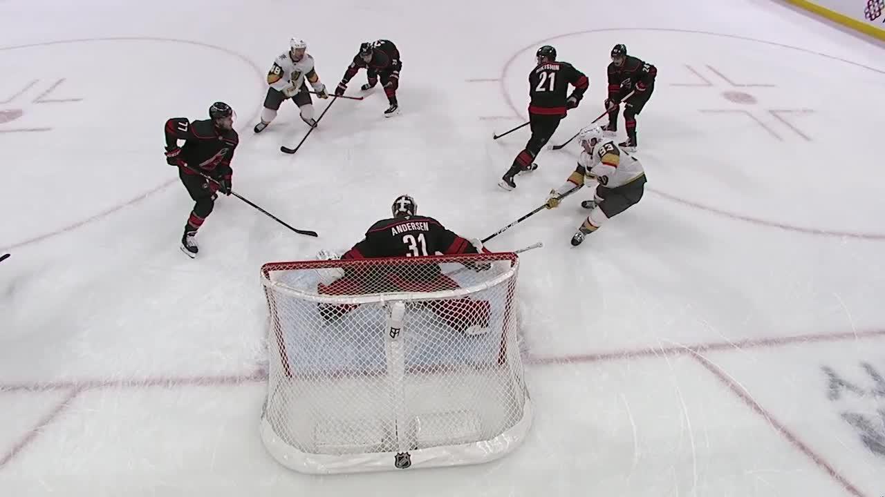 VGK@CAR: Andersen with a great save against Mitchell Marner | NHL.com